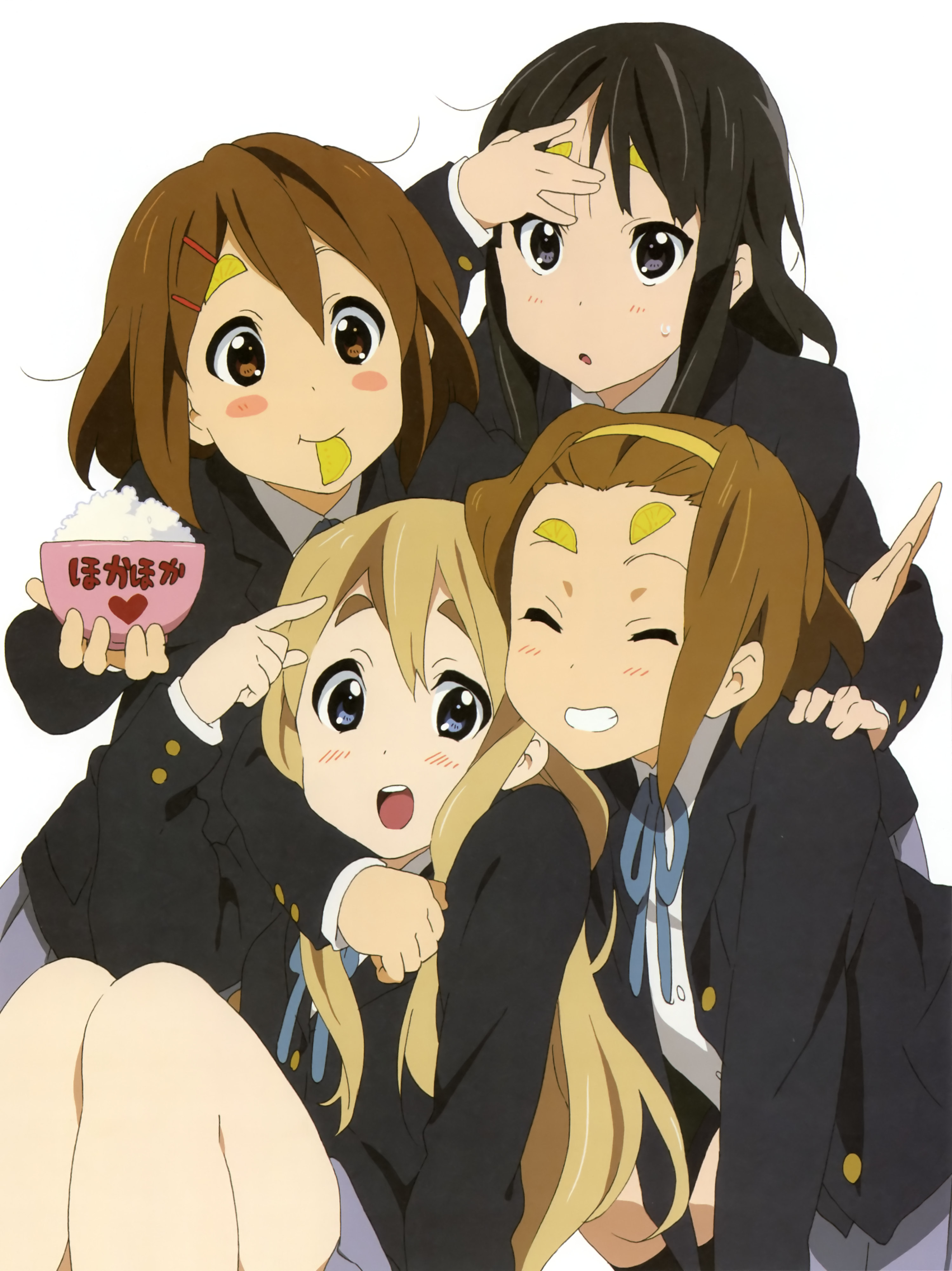 akiyama mio, hirasawa yui, tainaka ritsu, and kotobuki tsumugi (k-on!) drawn by horiguchi_yukiko ...